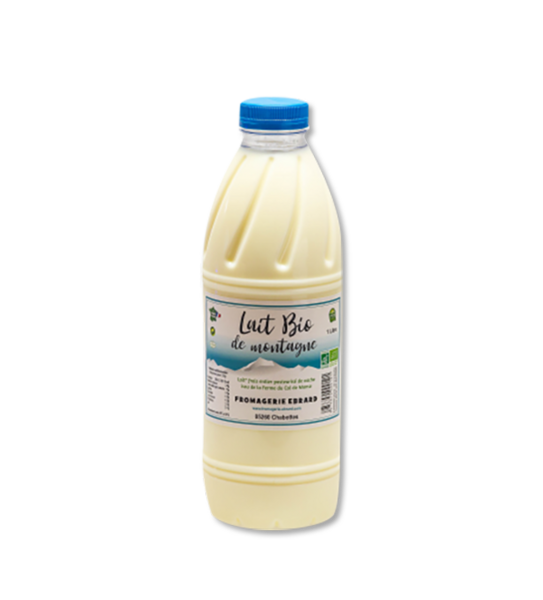 Lait Frais Pasteurisé Entier de Vache Bio 1L
